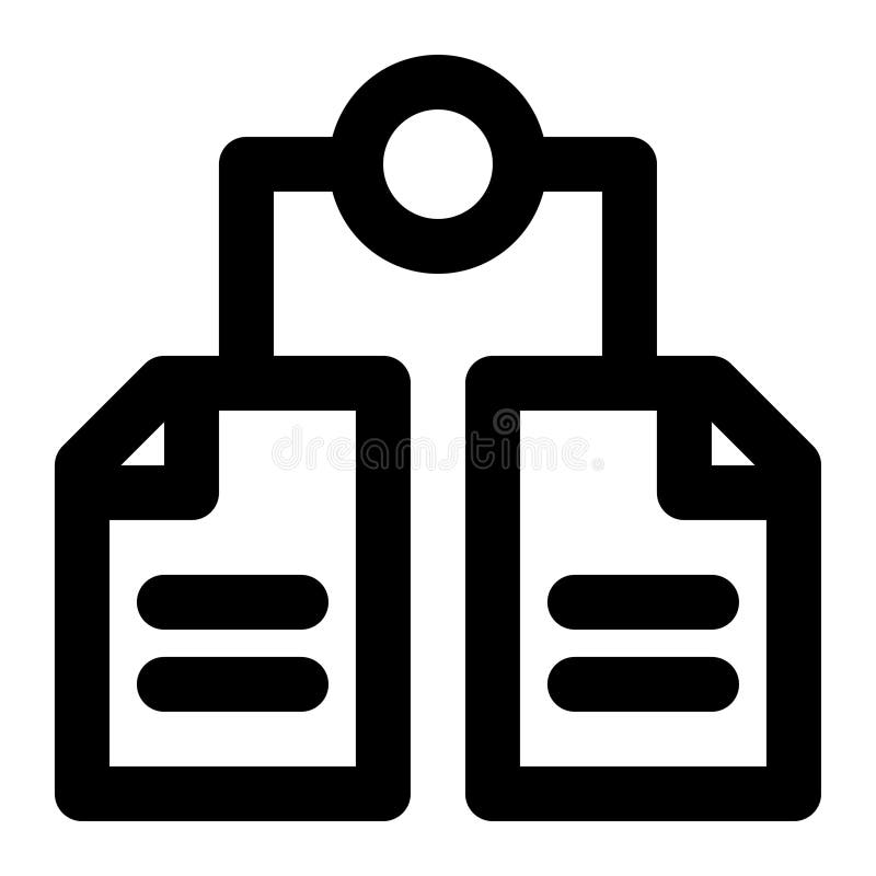 Data Integration, Relational Data Outline Icon Stock Illustration ...