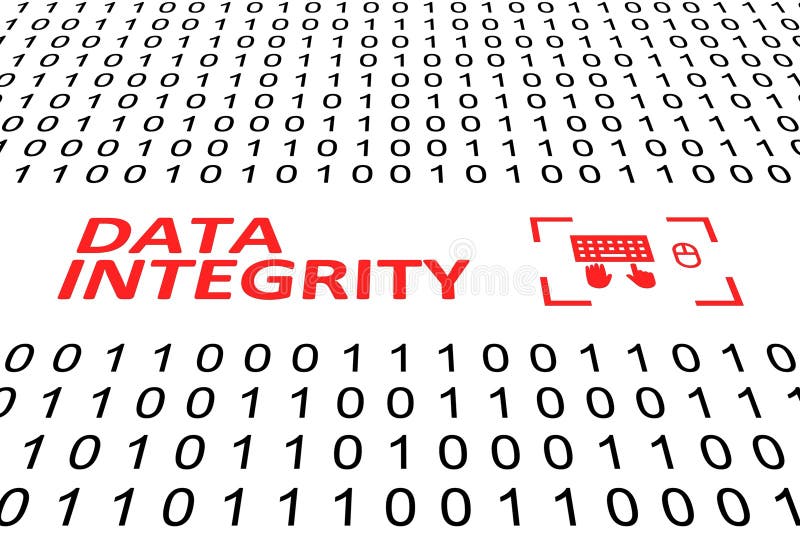 DATA INTEGRITY Concept Binary Code 3d Stock Illustration - Illustration ...