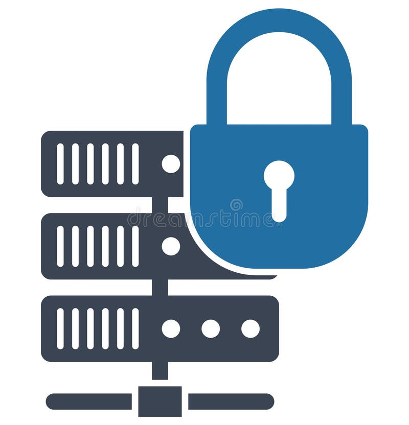 Data Integrity Glyph Isolated Vector Icon Which Can Easily Modify or ...