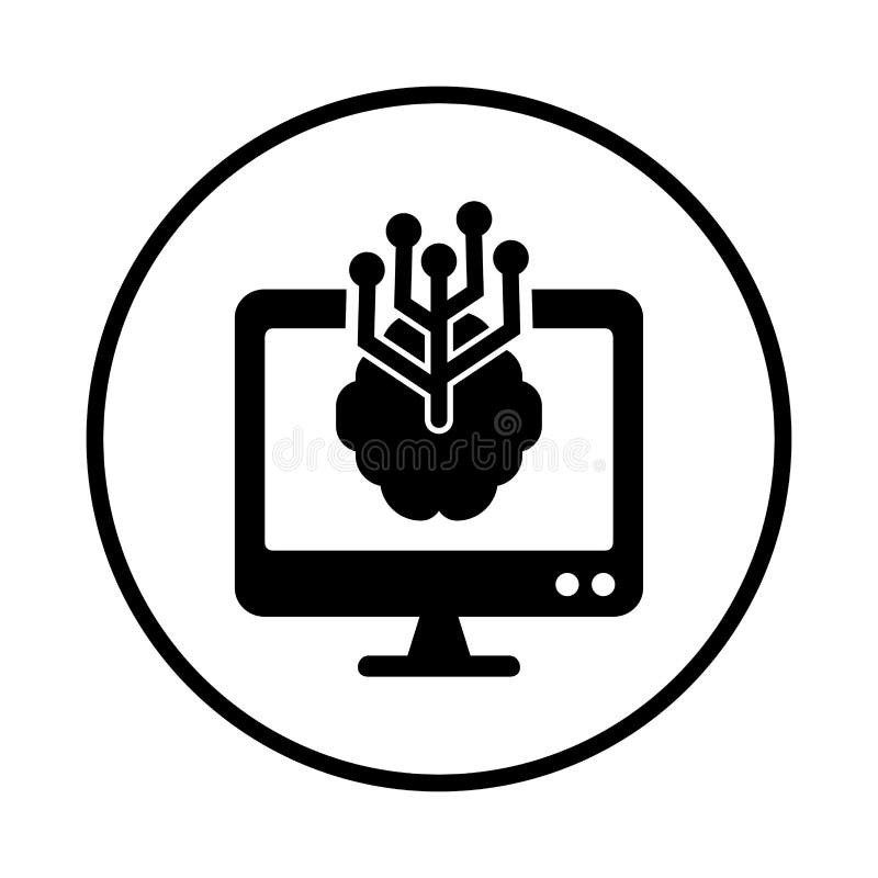 Data, Intelligent, Circuit, Database, Intelligence Icon. Black Vector ...