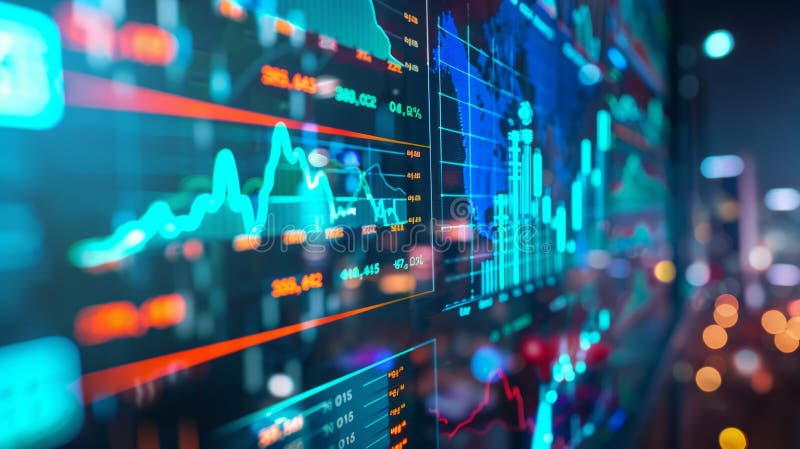 Data Intensive Computer Screen, Close Up Stock Photo - Image of ...