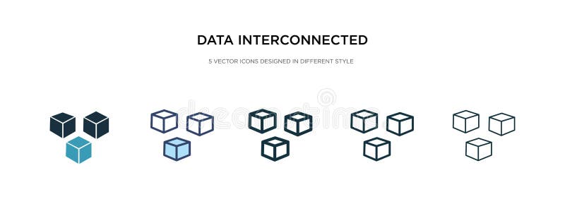 Interconnected Icon. Thin Linear Interconnected Outline Icon Isolated ... Interconnected Icon. Thin Linear Interconnected Outline Icon Isolated ...