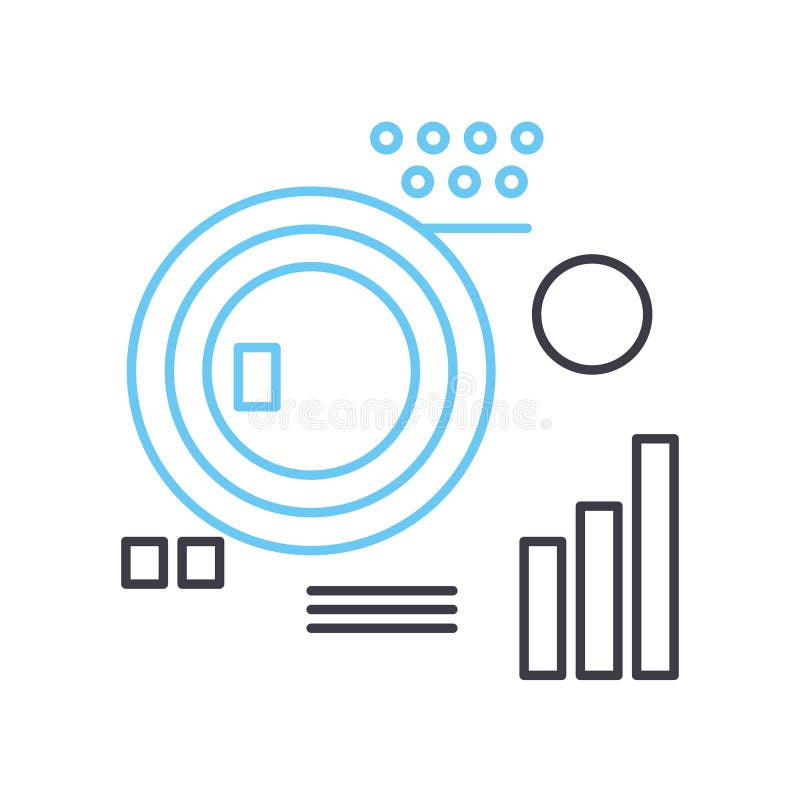 Data Interfaces Line Icon, Outline Symbol, Vector Illustration, Concept ...