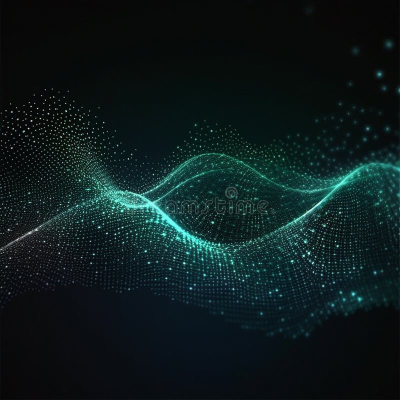 Data, Internet and Futuristic Background Wave, with Blue Connection ...