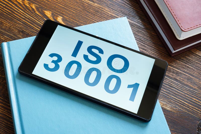 Data about ISO 30001 on the Screen of Smartphone. Editorial Photo ...