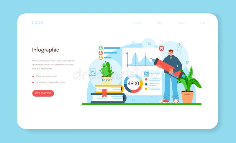 Data Journalism or Data-driven Journalism Web Banner or Landing Page ...
