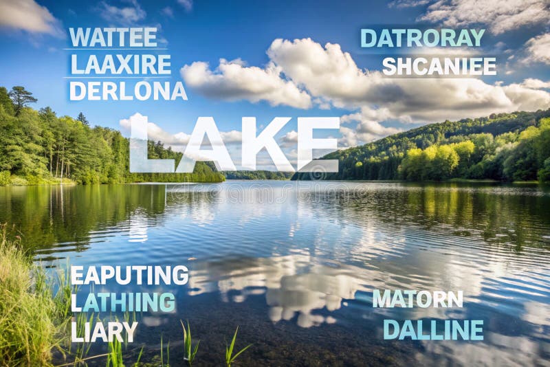 Data Lake: Conceptual Illustration of Big Data Repository Stock ...
