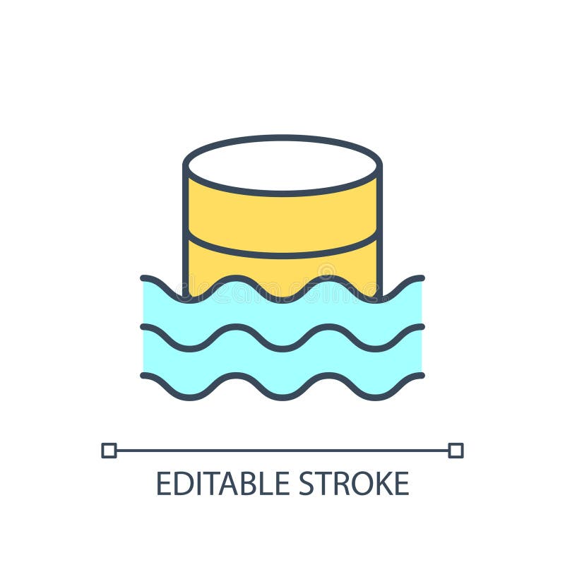 Data lake RGB color icon stock vector. Illustration of symbol - 272631226