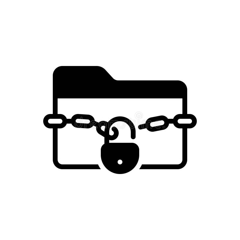 Black Solid Icon for Data Leak, Data and Files Stock Illustration - Illustration of exposes ...
