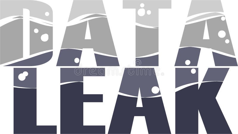 Data leak icon. stock illustration. Illustration of digital - 105121826