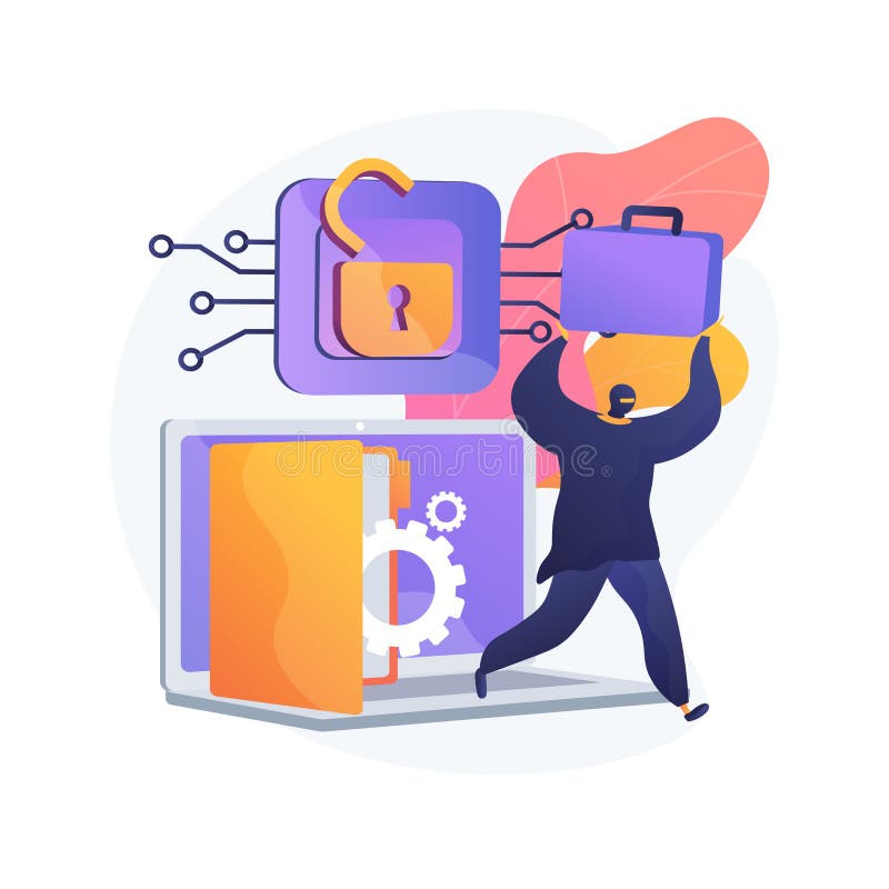 Data Leakage Abstract Concept Vector Illustration Stock Vector ...