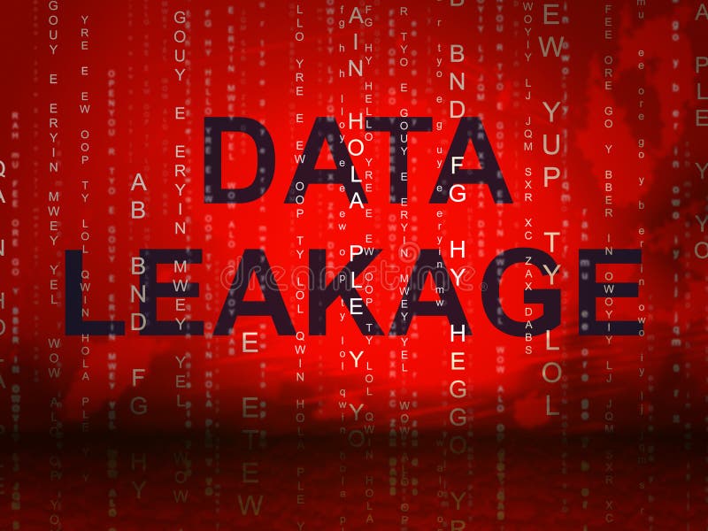 Data Leakage Information Flow Loss 2d Illustration Stock Illustration ...