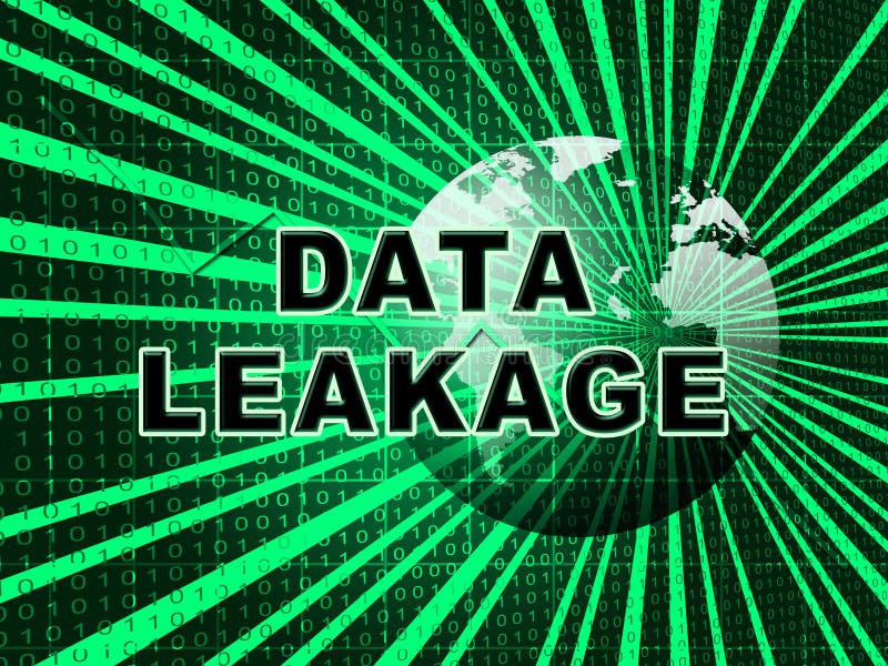 Information Leakage Unprotected Digital Flow 2d Illustration Stock ...