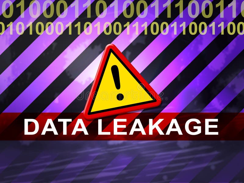 Data Leakage Information Flow Loss 2d Illustration Stock Illustration ...