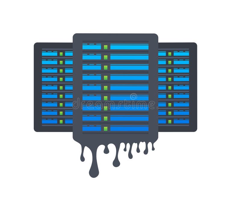 Data Leaks, Cloud Hacking. Data Hack Problem. Vector Stock Illustration. Stock Vector ...