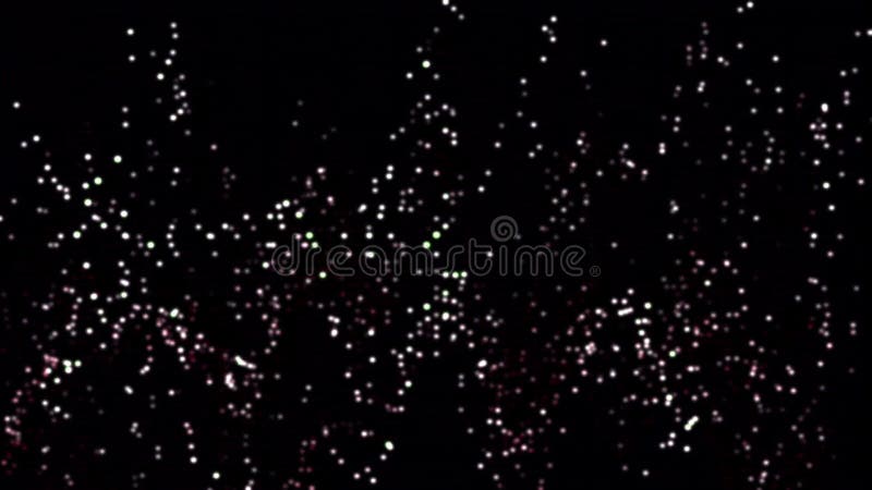 Data Lights and Scrambled Data on Black Background Stock Footage ...