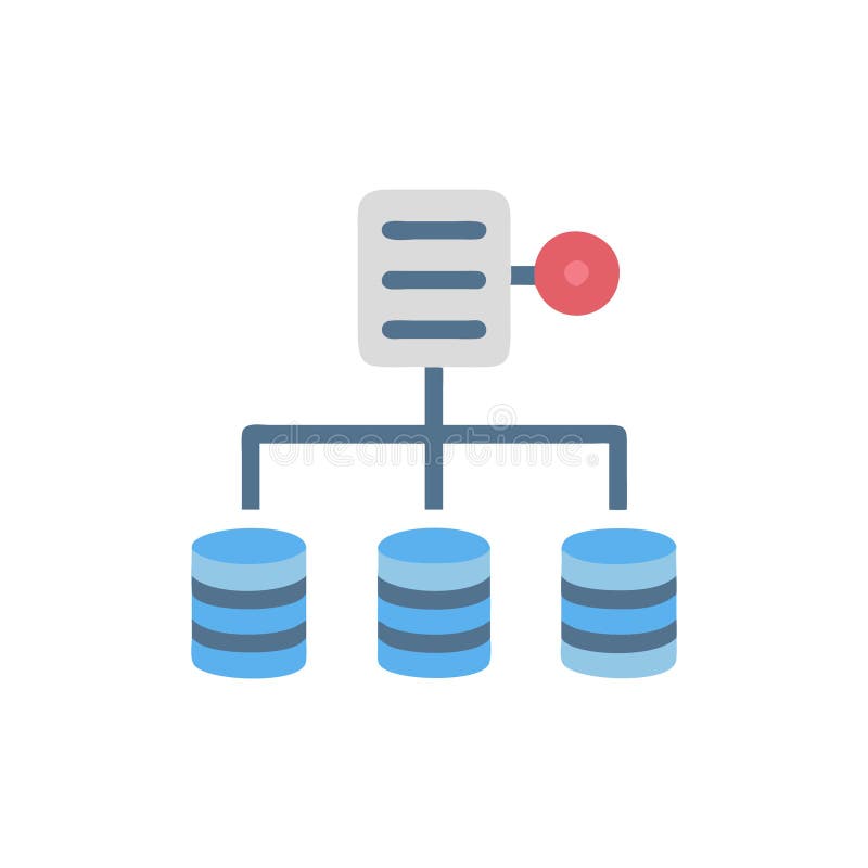 Data Lineage Icon for Tracking Changes Stock Illustration ...