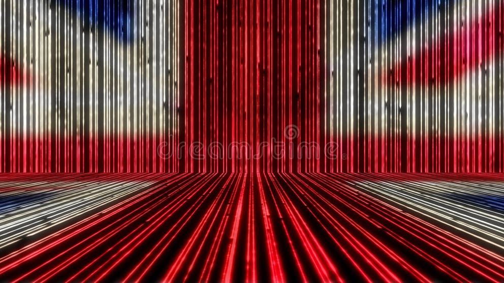 Data Lines Flow UK Flag stock illustration. Illustration of flow ...