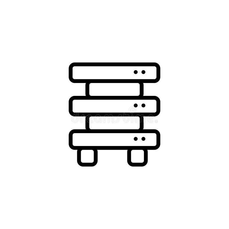 Data Load Technology Monoline Symbol Icon Logo for Graphic Design, UI ...