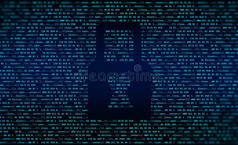 Lock Symbol with Diverse Lines and Circles, Internet Security Stock Illustration - Illustration ...
