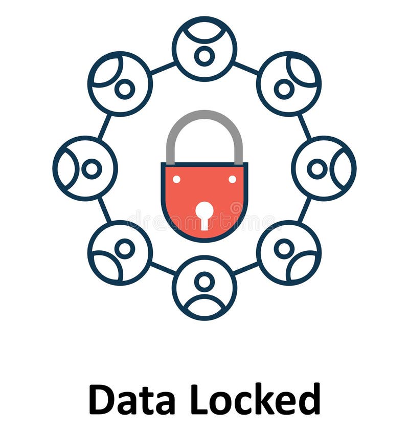 Data Locked Icon in Trendy Design Style. Data Locked Icon Isolated on ... Data Locked Icon in Trendy Design Style. Data Locked Icon Isolated on ...