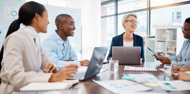 Data, Logistics and Business Meeting in Office with Analytics Data Team ...