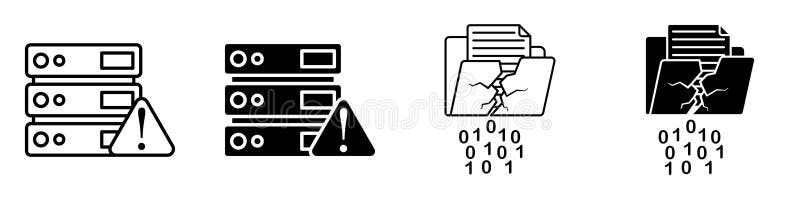 Data loss icon vector stock illustration. Illustration of motion ...