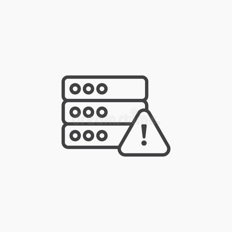 Data loss icon vector stock vector. Illustration of line - 348311684