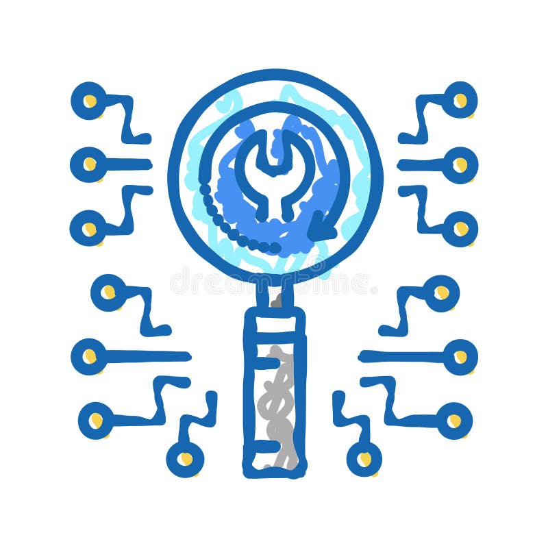 Data Loss Prevention Icon Doodle Illustration Stock Illustration ...