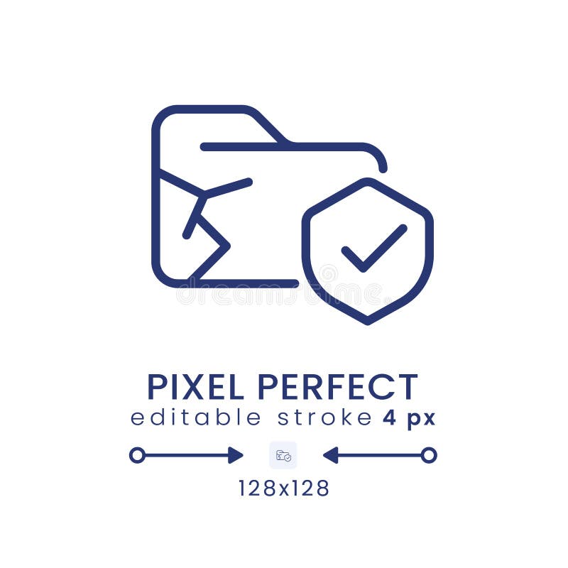 Data Loss Prevention Linear Desktop Icon Stock Vector - Illustration of ...