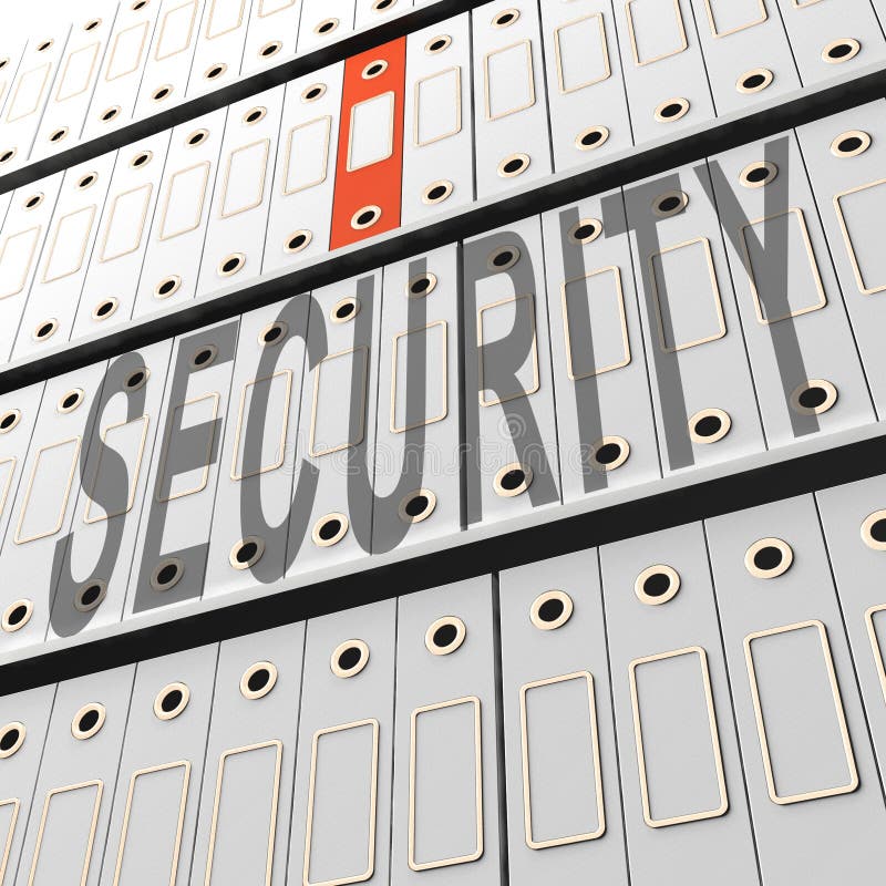 Data Loss Prevention Security Shield 3d Rendering Stock Illustration ...