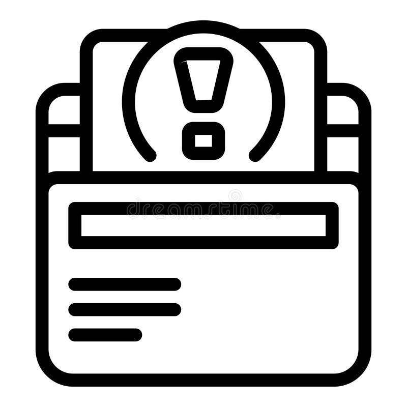 Data Lost Icon Outline Vector. Cyber Virus Stock Vector - Illustration ...