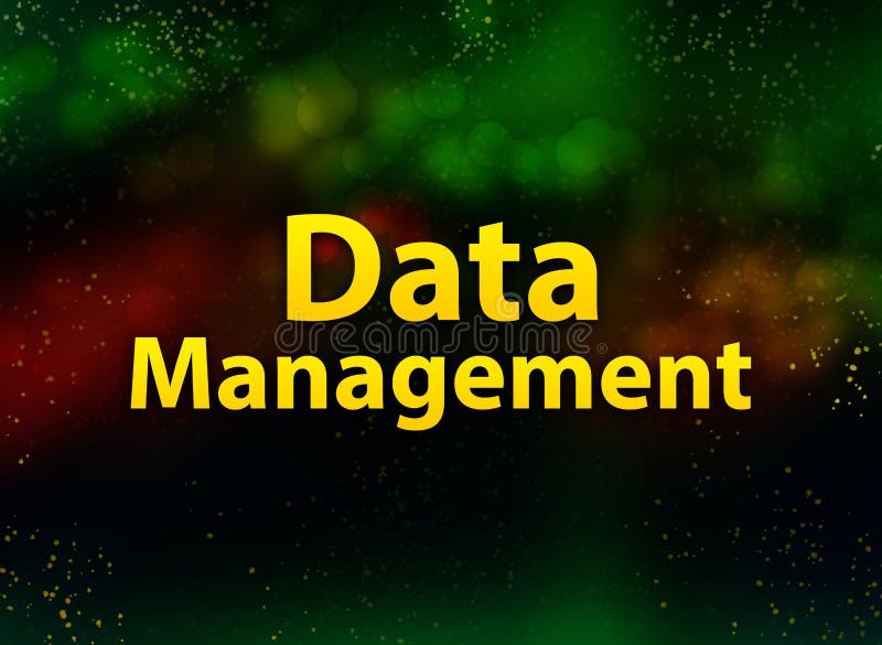 Database Management Abstract Colorful Background Bokeh Design ...