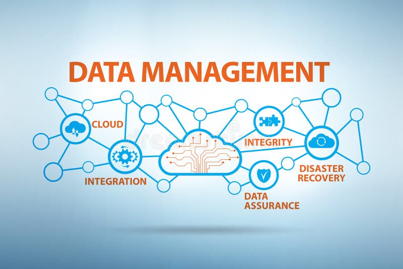 Data Management Concept Business Illustration Stock Illustration ...