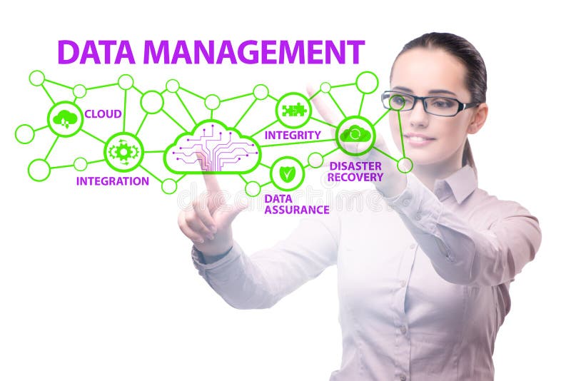 Data Management Concept with Business People Stock Image - Image of ...