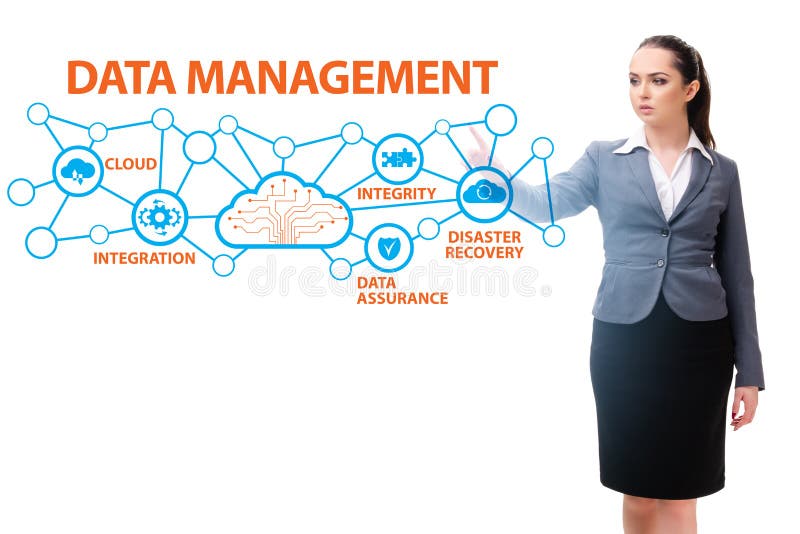 Data Management Concept with Business People Stock Photo - Image of ...