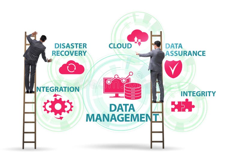 Data Management Concept with Business People Stock Photo - Image of ...