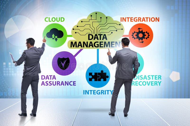 Data Management Concept with Business People Stock Photo - Image of ...