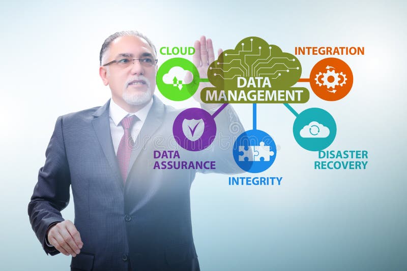 Data Management Concept with Business People Stock Photo - Image of ...