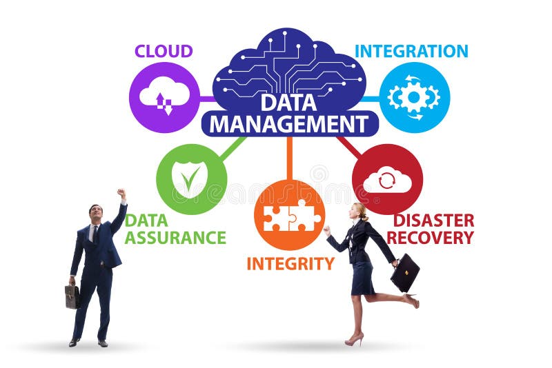Data Management Concept with Business People Stock Image - Image of ...