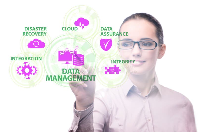 Data Management Concept with Business People Stock Image - Image of ...