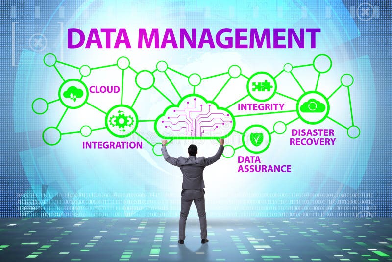 Data Management Concept with Business People Stock Image - Image of ...