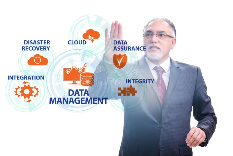 Data Management Concept with Business People Stock Photo - Image of ...