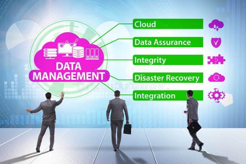Data Management Concept with Business People Stock Photo - Image of ...