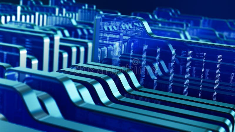 Data management concept stock illustration. Illustration of digital ...