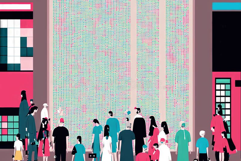 Data Management Concept with People Analysing the Graphs. Business and ...