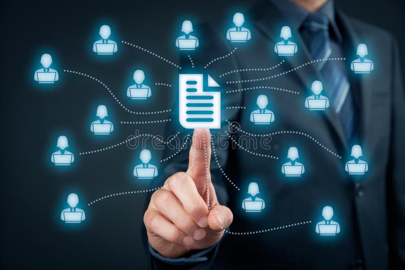 Data Management and Privacy Stock Photo - Image of corporate, blue ...