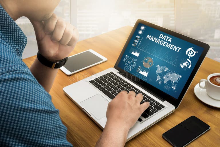 DATA MANAGEMENT File Database Cloud Network Stock Image - Image of financial, color: 76652821