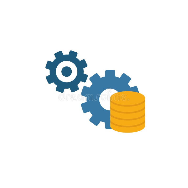 Data Management Icon. Colored Simple Elements from Industry 4.0 Collection Stock Illustration ...