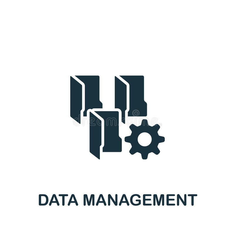 Data Management Icon from Industry 4.0 Collection Stock Illustration ...